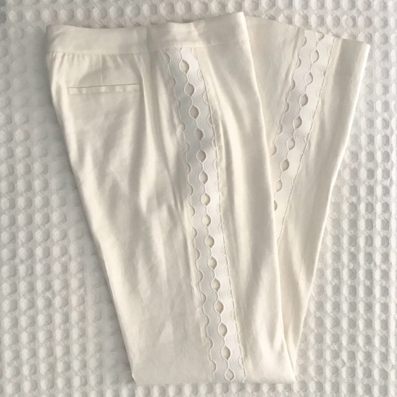 Etcetera | Pants & Jumpsuits | Sweet Cream Color Lined Linen Dress Pant ...